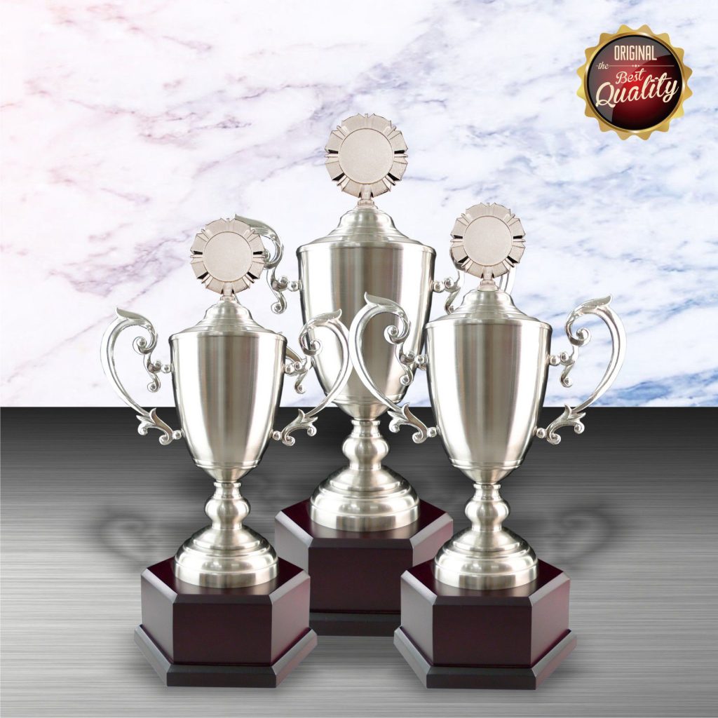 WS6058 Exclusive White Silver Trophy – iTrophy