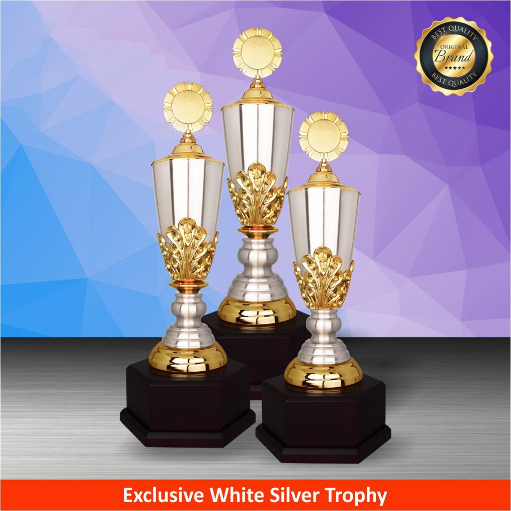WS6194 Exclusive White Silver Trophy – iTrophy