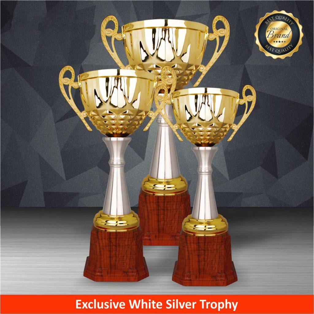 WS6195 Exclusive White Silver Trophy – iTrophy