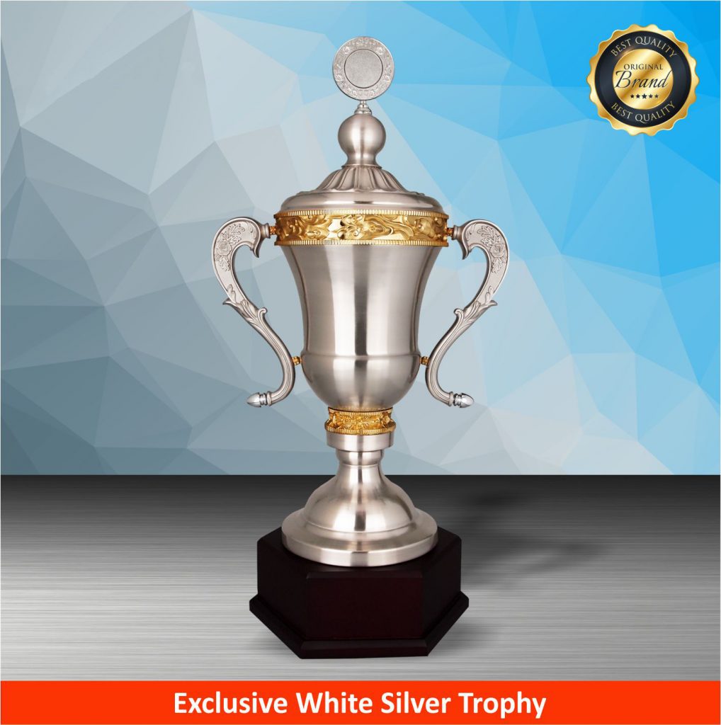 WS6208 Exclusive White Silver Trophy – iTrophy