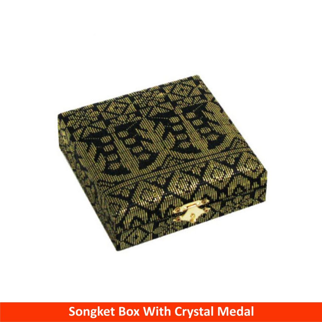 8117 Songket Wooden Box with Crystal Medal – iTrophy