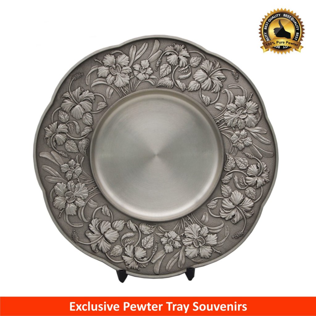 7231 Bunga Raya Pewter Plate – iTrophy