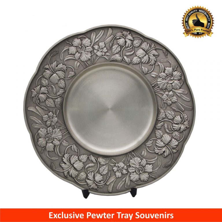 7231 Bunga Raya Pewter Plate – iTrophy