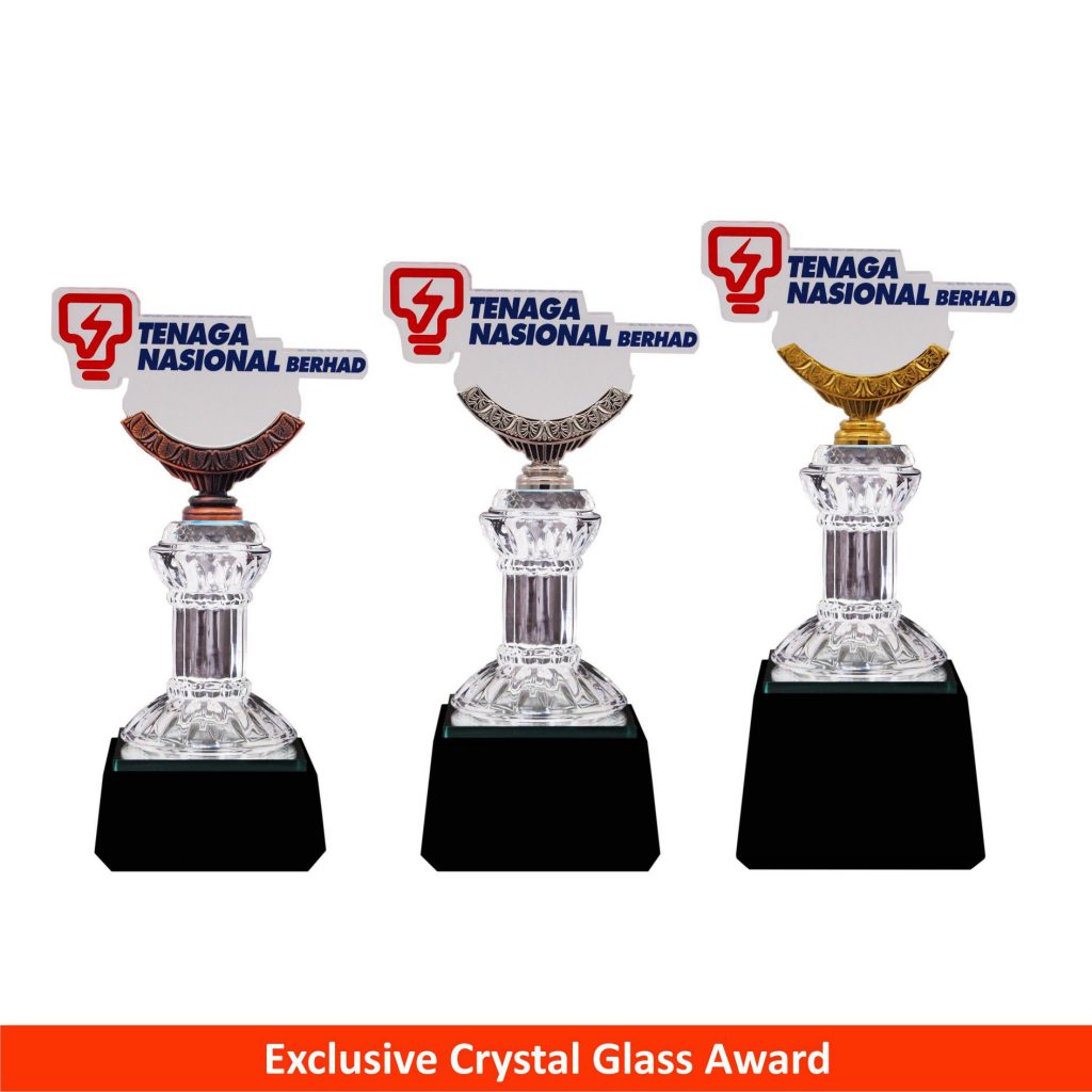 8296 Exclusive Crystal Glass Award with Acrylic – iTrophy