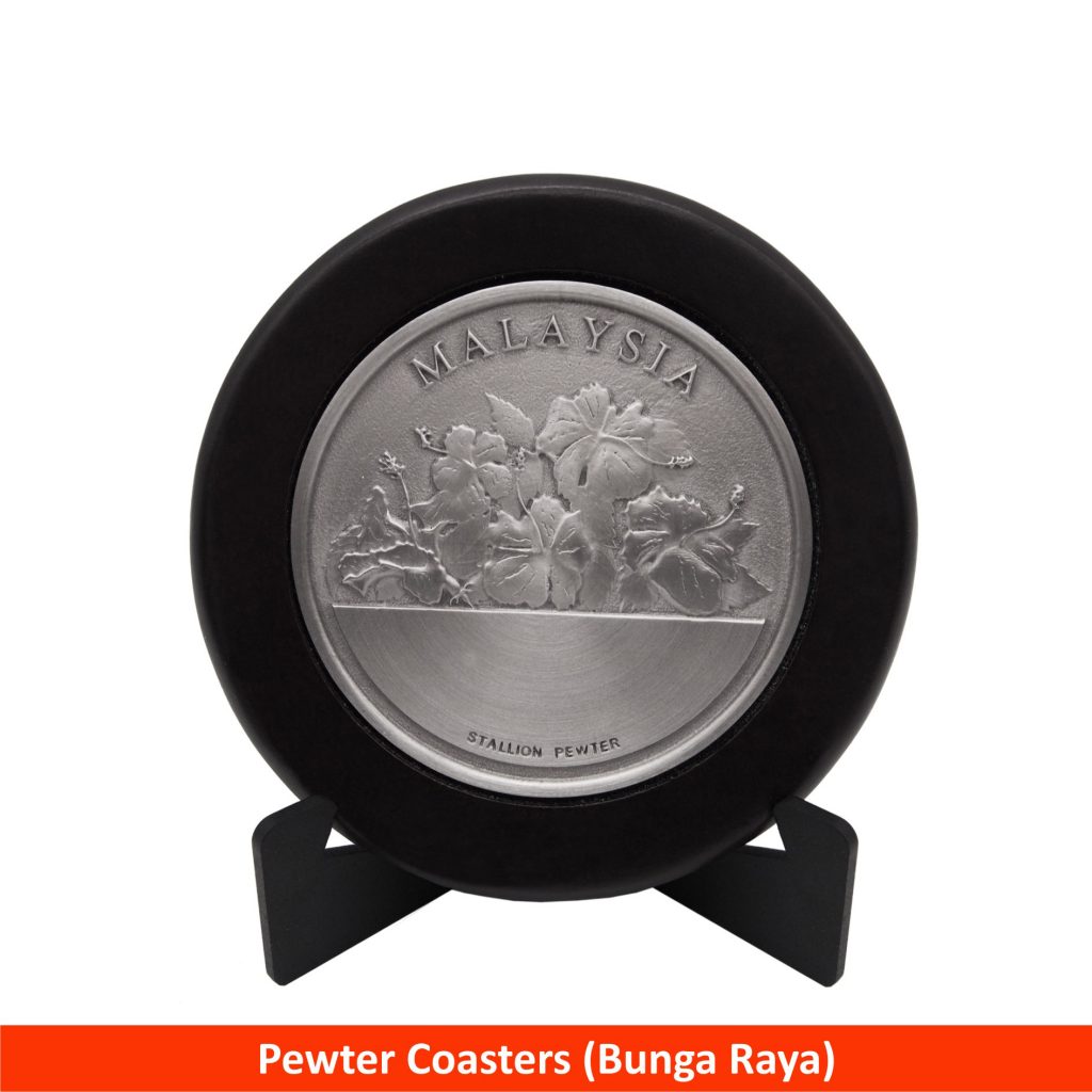 Pewter Coaster (Bunga Raya) – iTrophy