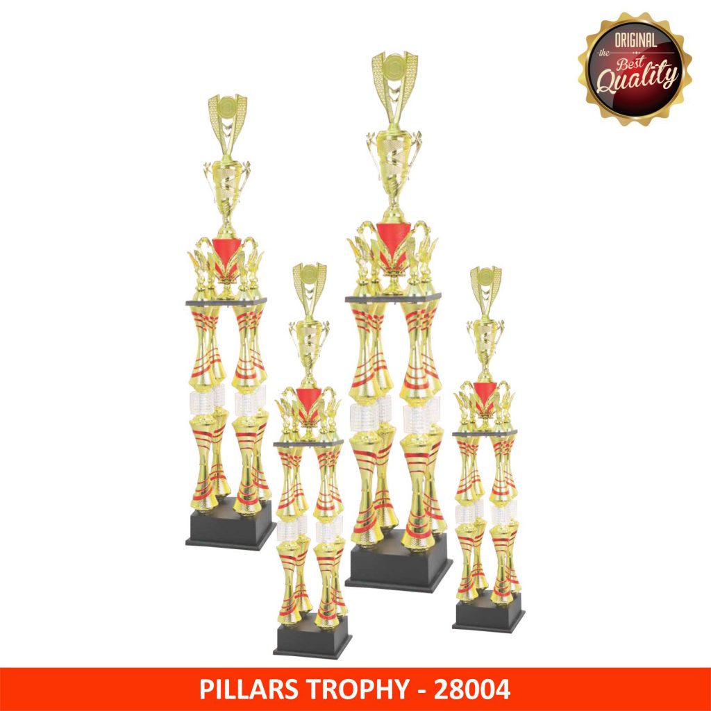 28004 Pillars Trophy (GOLD RED) – iTrophy