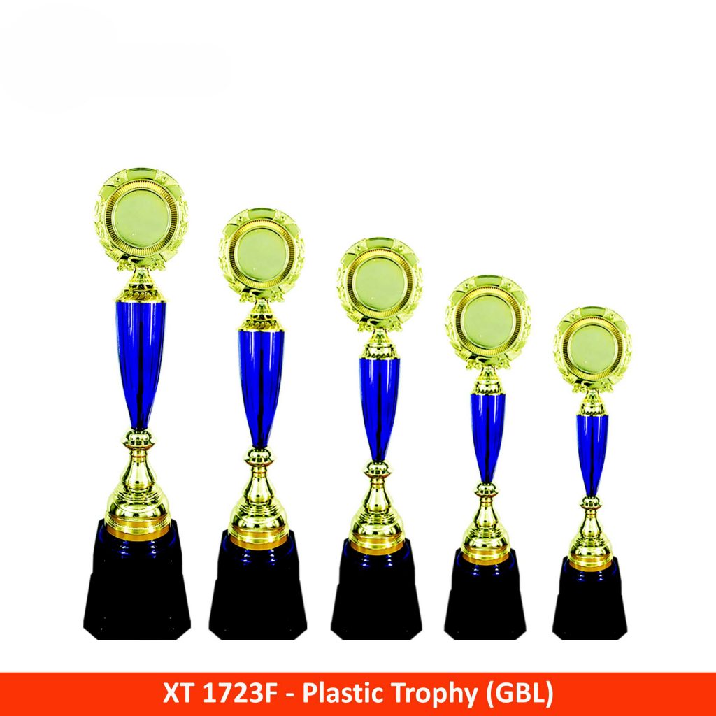 XT1723F Plastic Trophy (GOLD BLUE) – iTrophy