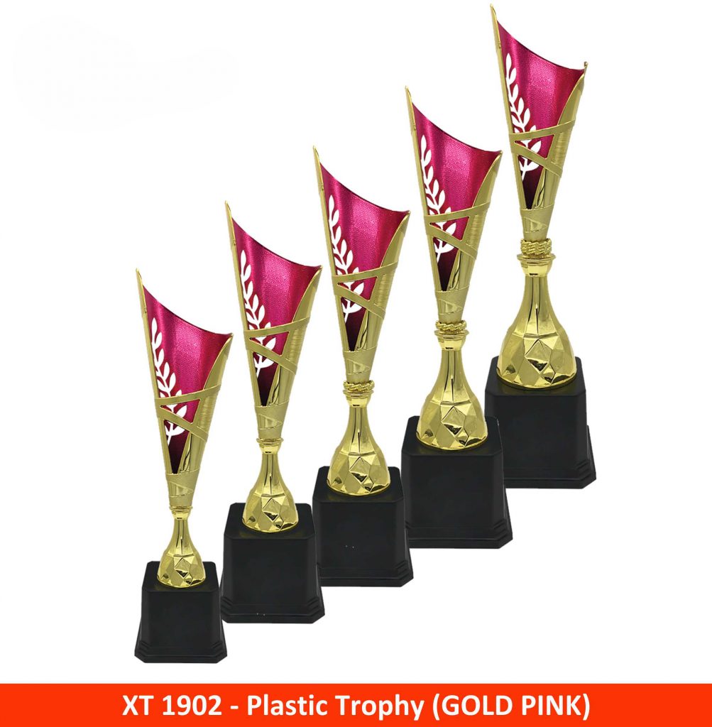 XT1902 Plastic Trophy (GOLD PINK) – iTrophy