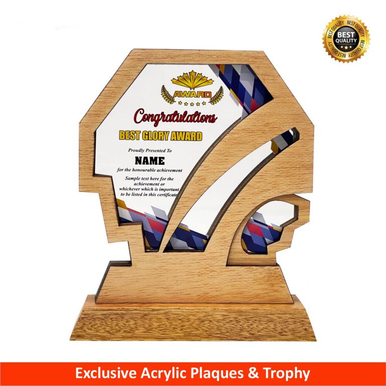 5089 Acrylic Wooden Plaque – iTrophy