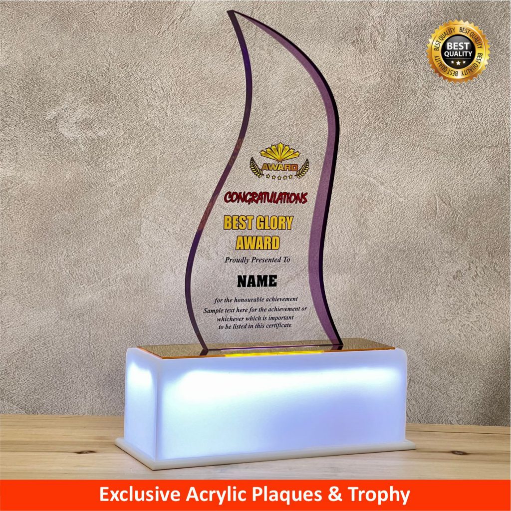 5142 LED Lighting Acrylic Plaque – iTrophy
