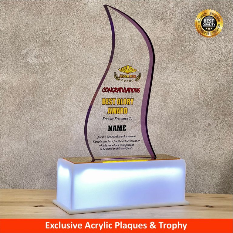 5142 LED Lighting Acrylic Plaque – iTrophy