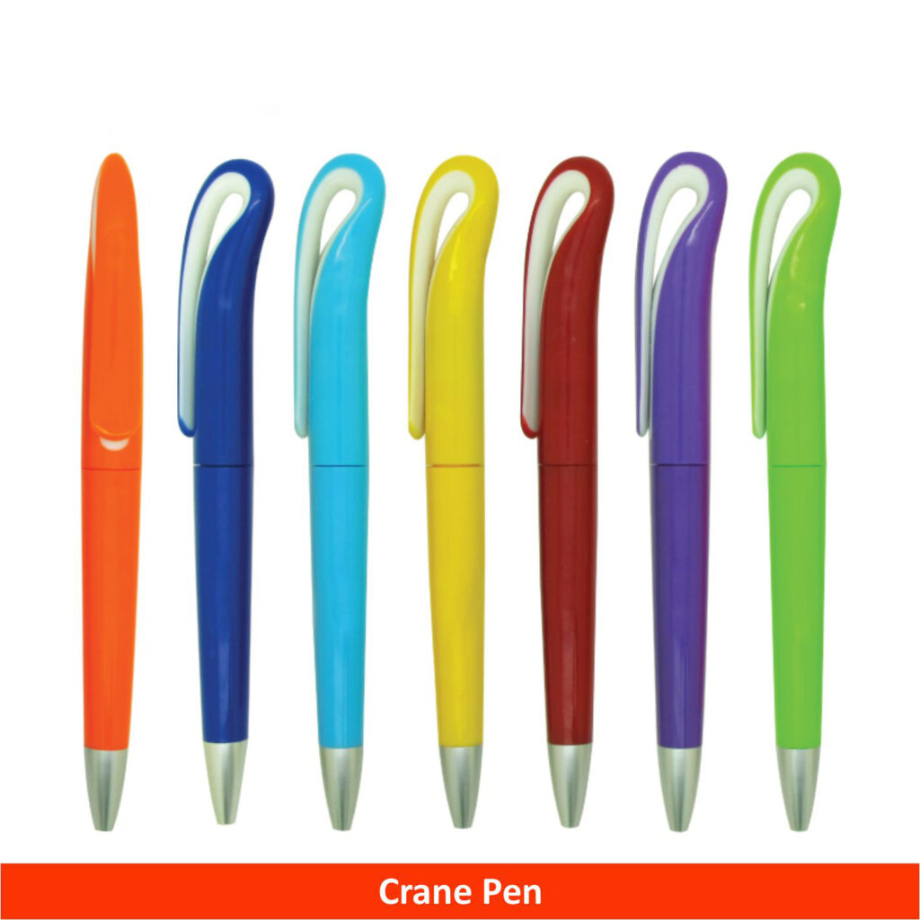 Crane Pen (ORANGE / ROYAL BLUE / LIGHT BLUE / YELLOW / RED / PURPLE ...