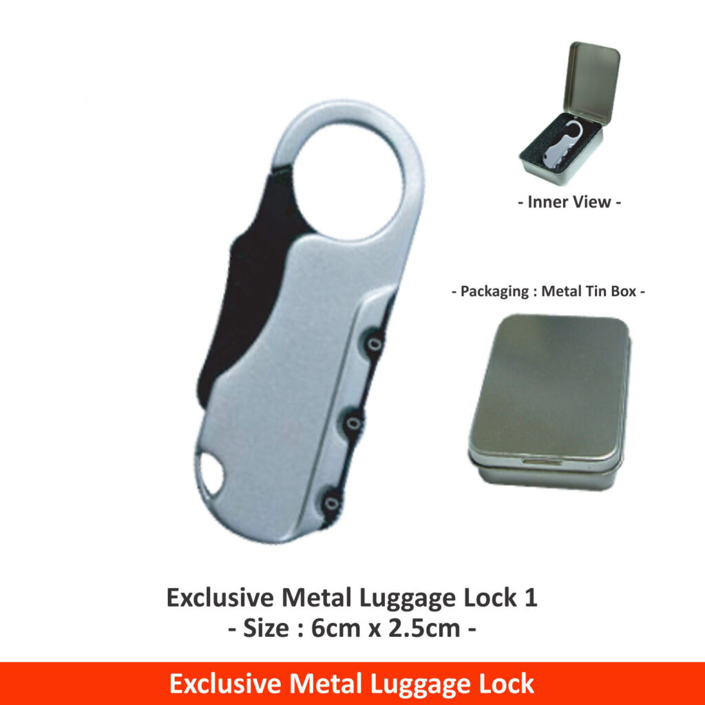 EML1 Exclusive Metal Luggage Lock 1 – iTrophy