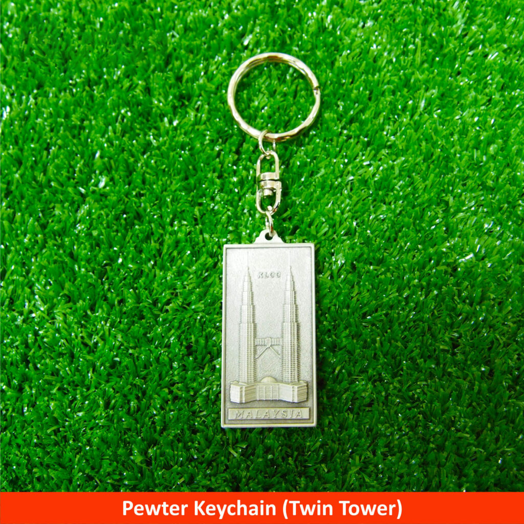 RPK – Rectangular Pewter Keychain (Twin Tower) – iTrophy