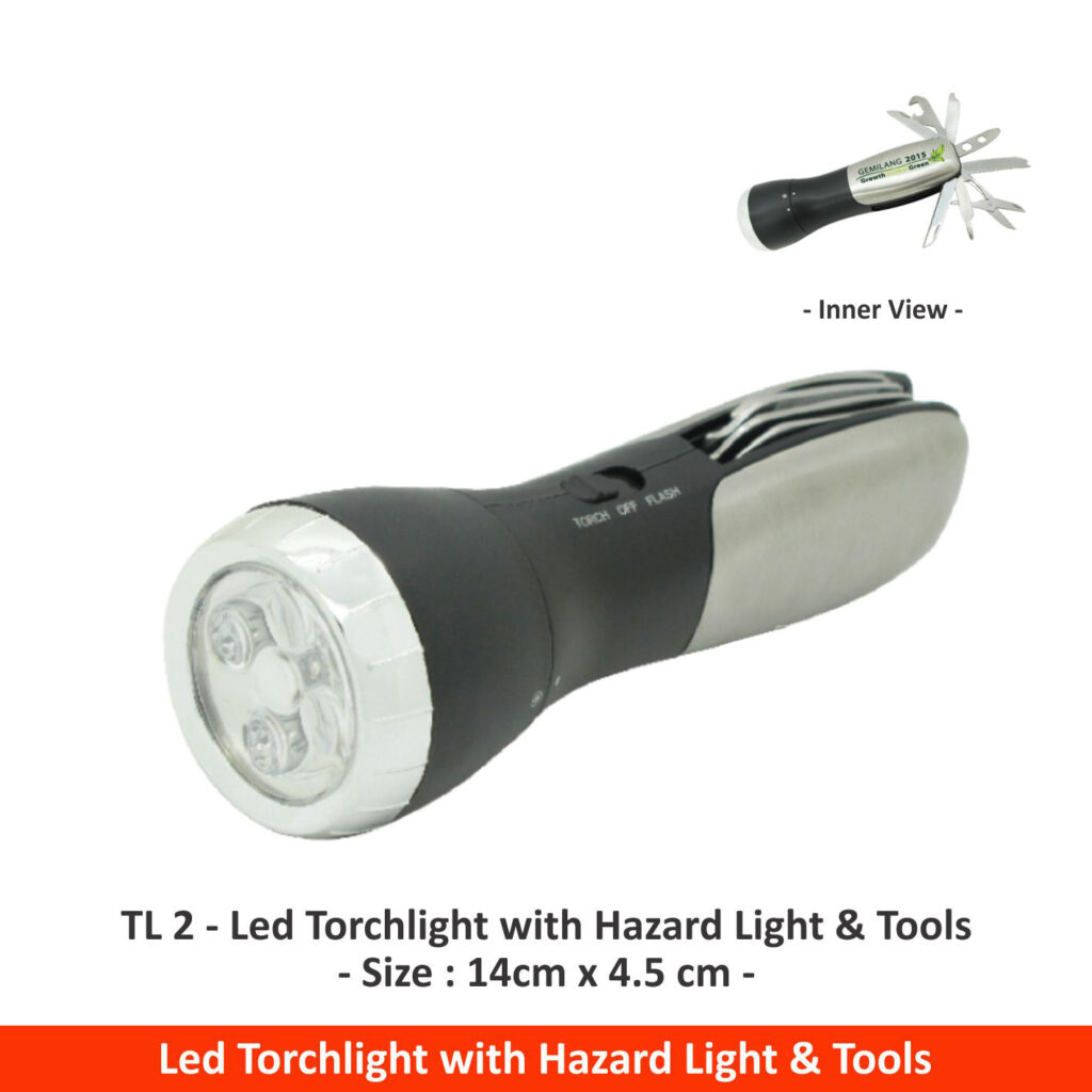 TL2 LED Torchlight with Hazard Light & Tools – iTrophy